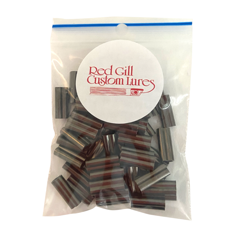 Red Gill Copper Crimps – 50pc – Red Gill Lures