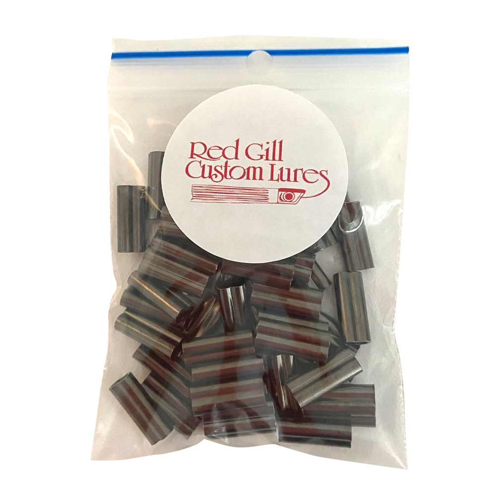 Red Gill Copper Crimps – 50pc